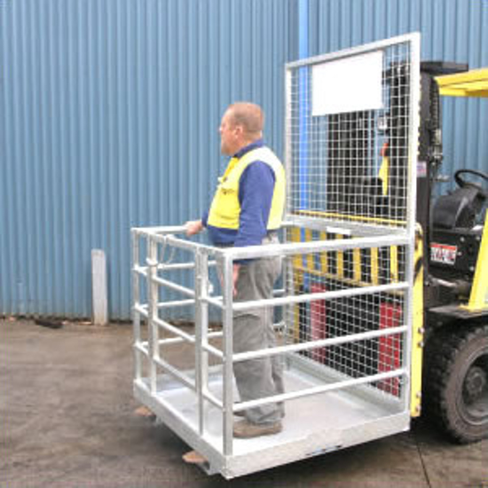 Flat Pack Safety Cage with Anchor Points - Perth | Forklift Safety ...